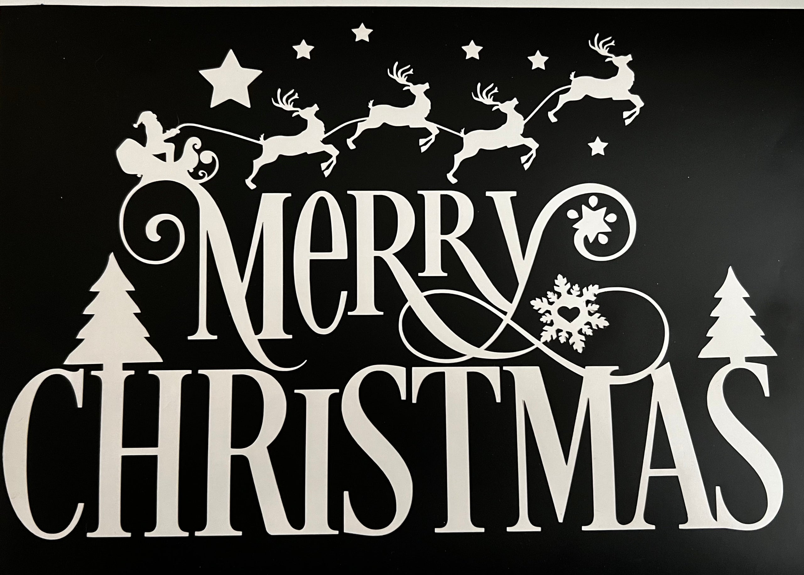 Merry Christmas with Santa and Sleigh - Deborah Bucher Designs ...